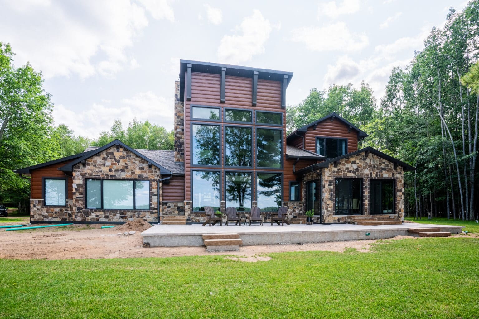 Western Cedar Steel Log Siding Home in Colorado Springs